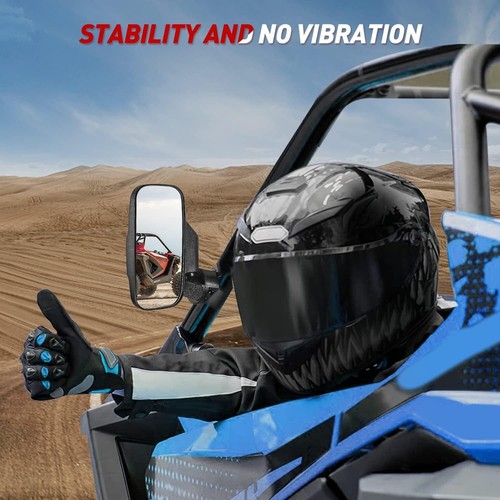 Offroad Rear View Side Mirror Set for ATV UTV Adjustable Driver ...