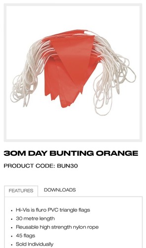 30M Banner Flags String Triangle Bunting Flags Safety Marking Flag | eBay