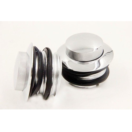Chrome Pop-Up Fuel Gas Cap Cover Set fit Harley 1982-2023 Sportster ...