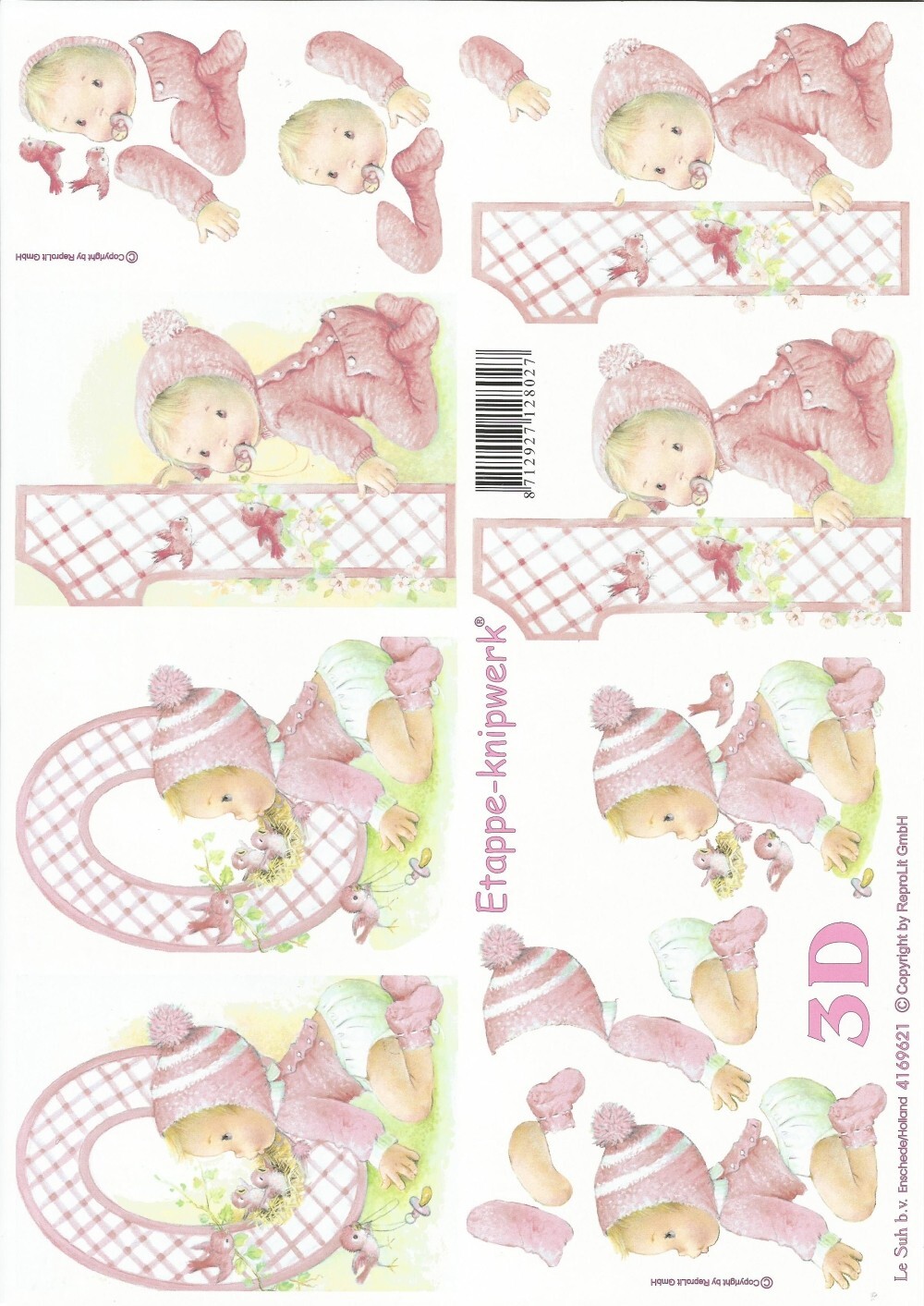 3D-Bogen - Baby rosa 0-1 Jahre - 4169.621 - LeSuh - Schneidebogen | eBay.de
