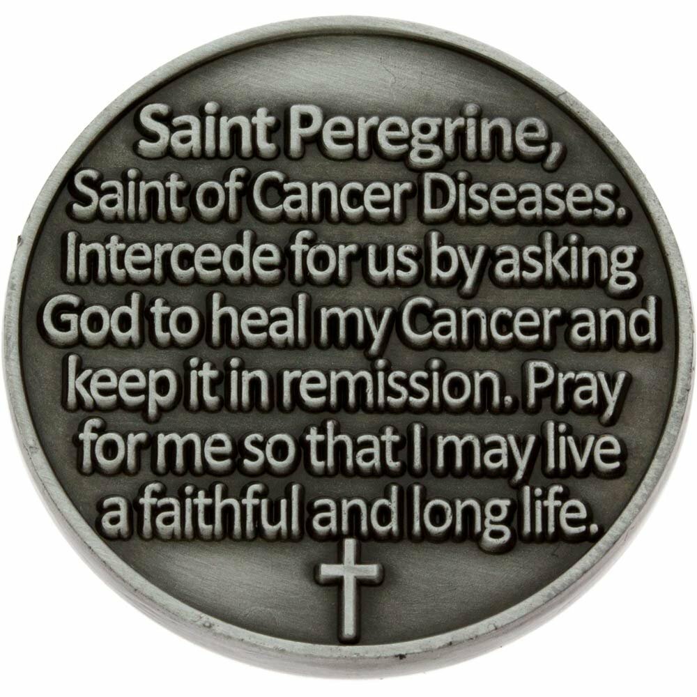 St. Peregrine Patron Saint of Cancer Coin, Cancer Gifts, Pocket Token ...
