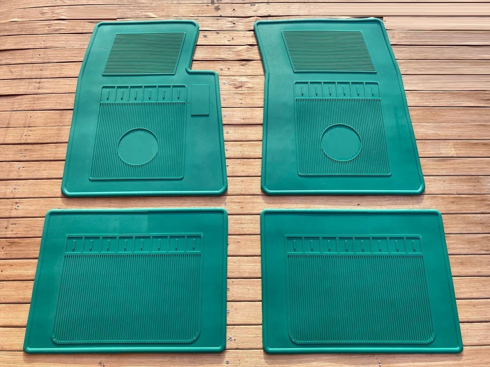 For Ford Galaxie 500 XL Floor Mat Mats Rubber Green set of 4 1960-64 ...