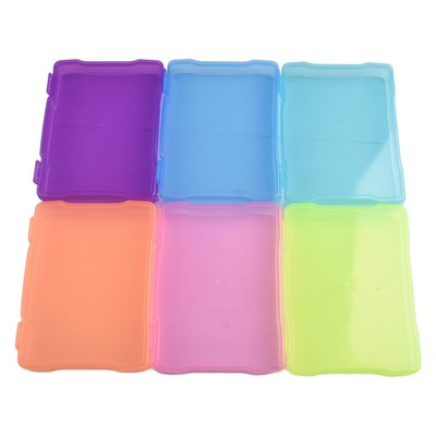 Snap Tight Closure 5x7 inch Plastic Picture Keeper with 6 Colorful ...