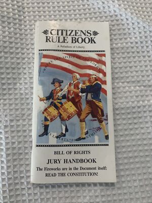 Citizens Rule Book Bill Of Rights | eBay
