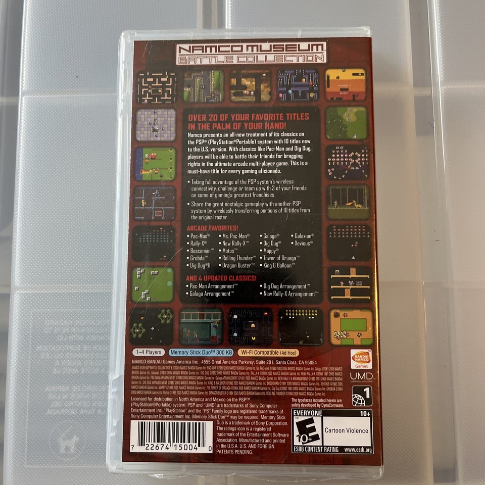 Namco Museum Battle Collection Sony (PSP,2005) Greatest Hits- New in ...