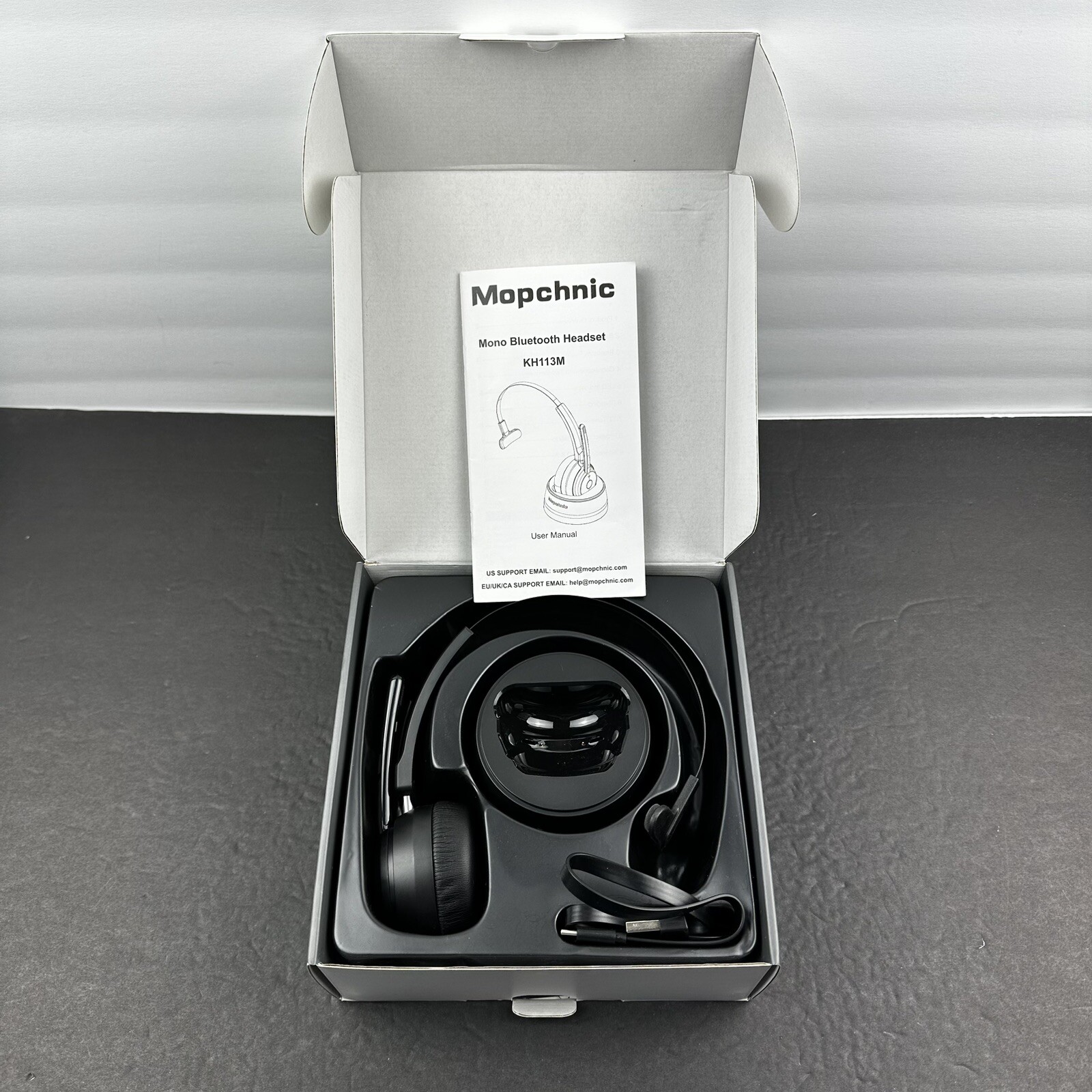 Mopchnic KH113M Bluetooth Wireless Headset Black - Open Box | eBay