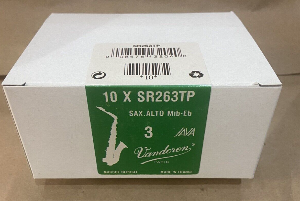 Vandoren JAVA 3 Alto Saxophone Reeds SR263TP 10 Boxes of 2 - 20 Total Box NOS | eBay