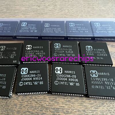 1pc New CS80C286-16 or 20 or 12Mhz 80C286 16BIT 5V CPU PLCC68 | eBay