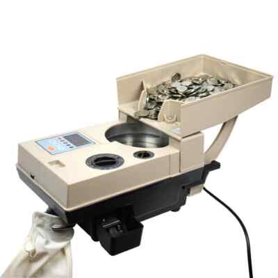 220V Electronic Automatic Coin Sorter Coin Counter Coin Counting ...