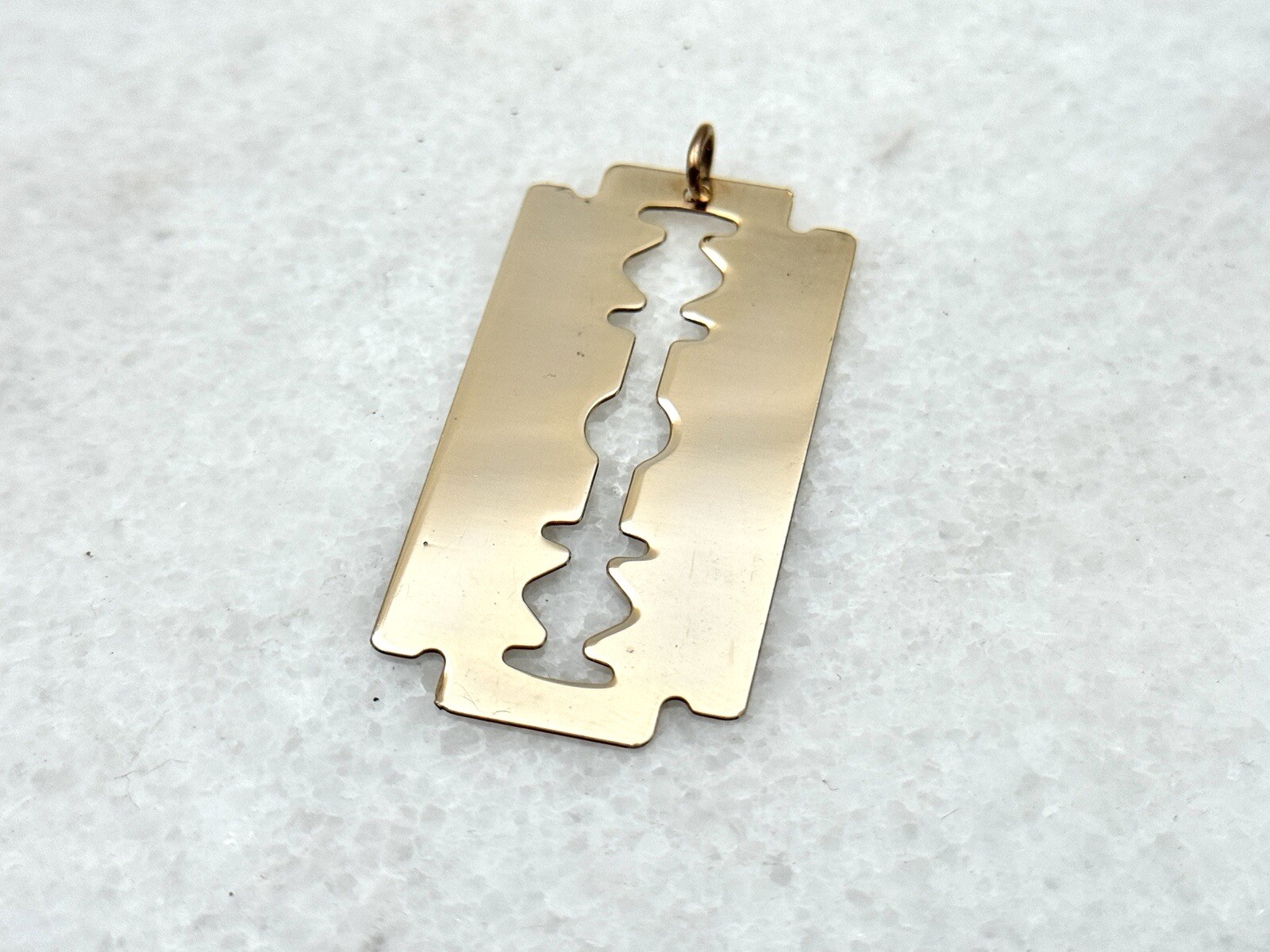 Gold Filled Razor Blade barber shop stylist hair shav… - Gem