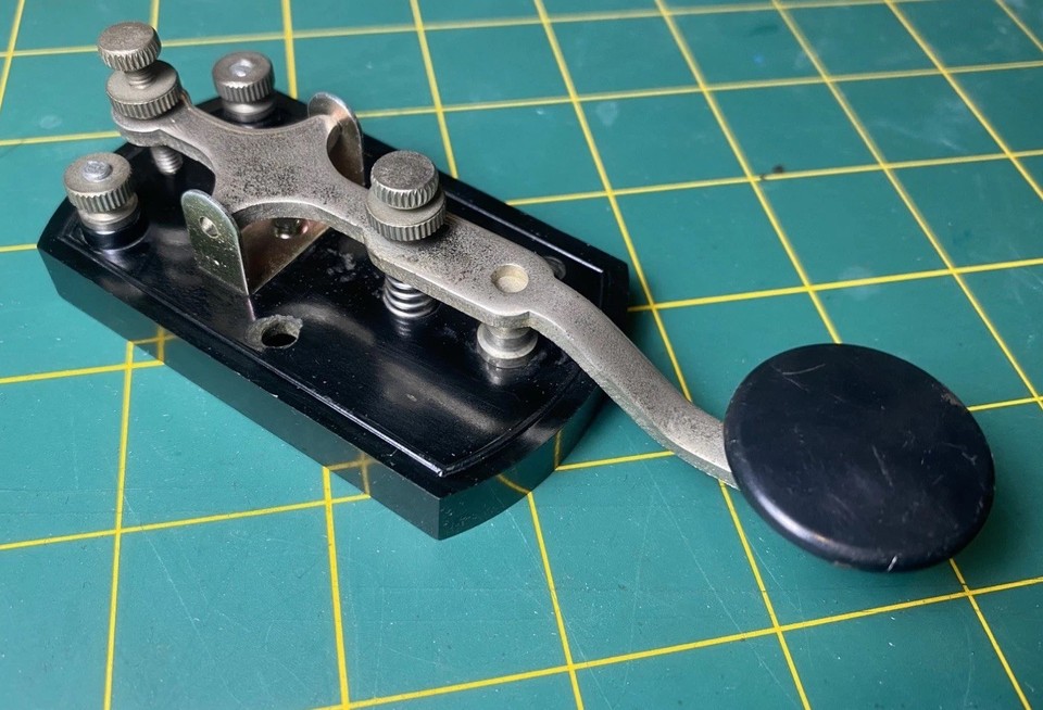 MFJ-550 Morse Code STRAIGHT KEY FOR HAM AMATEUR RADIO - Tested ...