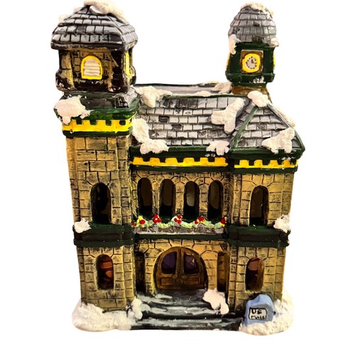 Plastercraft Holiday Village US Post Office Building Collectible Snow ...
