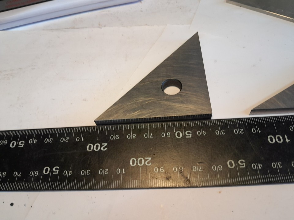 JOB LOT 3 ENGINEER MADE SQUARE + 30 - 45 - 60 degree triangle setting squares | eBay UK