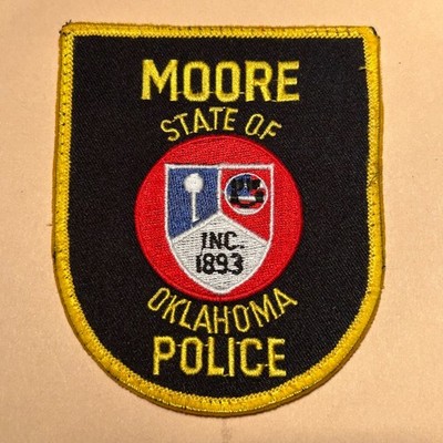 MOORE OKLAHOMA OK POLICE PATCH | eBay