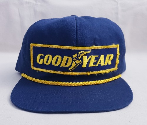 Goodyear Tires #1 in Racing Snapback Hat Cap Blue Swingster Rope ...