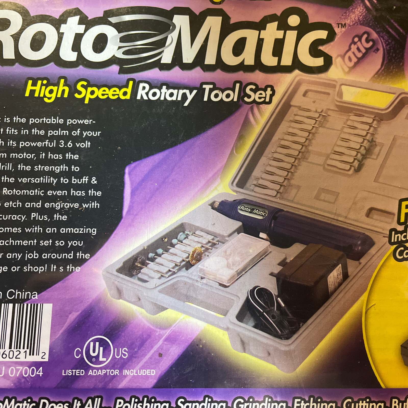 Roto Matic High Speed Rotary 60 Piece Tool Set As Seen On TV for sale ...