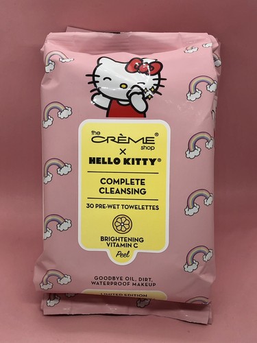 Brand New Creme x Hello Kitty Complete Cleansing Vit C Towelettes 2-Pk ...