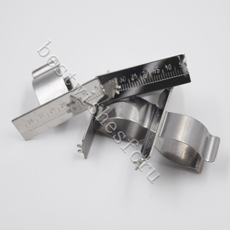Dental Endo Scale Ruler Finger Ring Span 35mm Endodontic Gauge Reamer ...