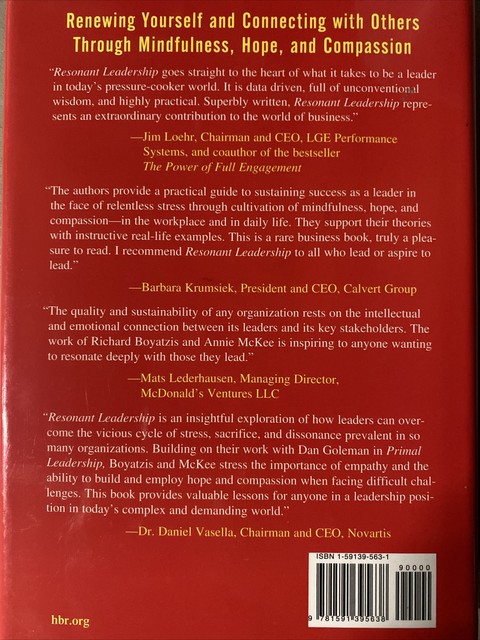 Resonant Leadership : Renewing Yourself and Connecting with Others ...