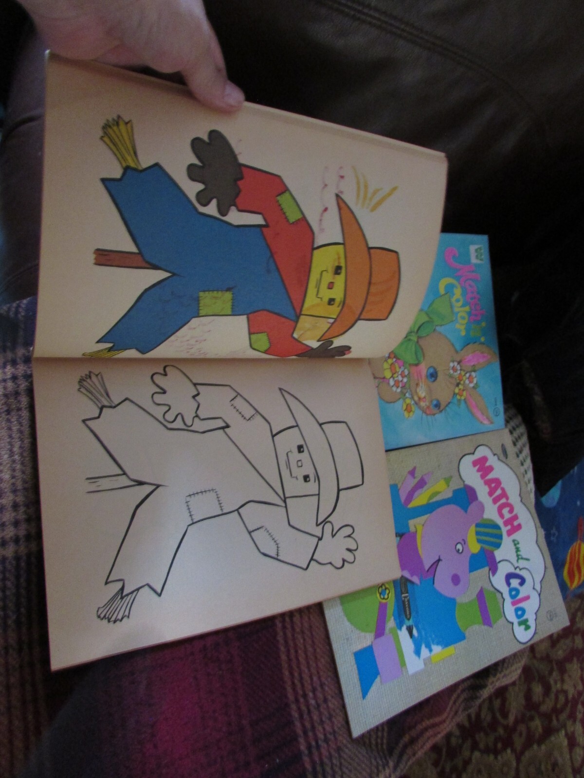 3 Unused MATCH and COLOR books 1969 1970 Home Educational Skill books ...