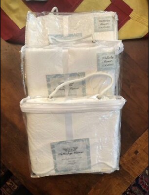 WELLESLEY MANOR MATELASSE PILLOW SHAM - STANDARD 20” X 26” - 100% ...