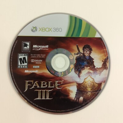 Fable III 3 (Microsoft Xbox 360, 2010) Disc Only 885370164237 | eBay