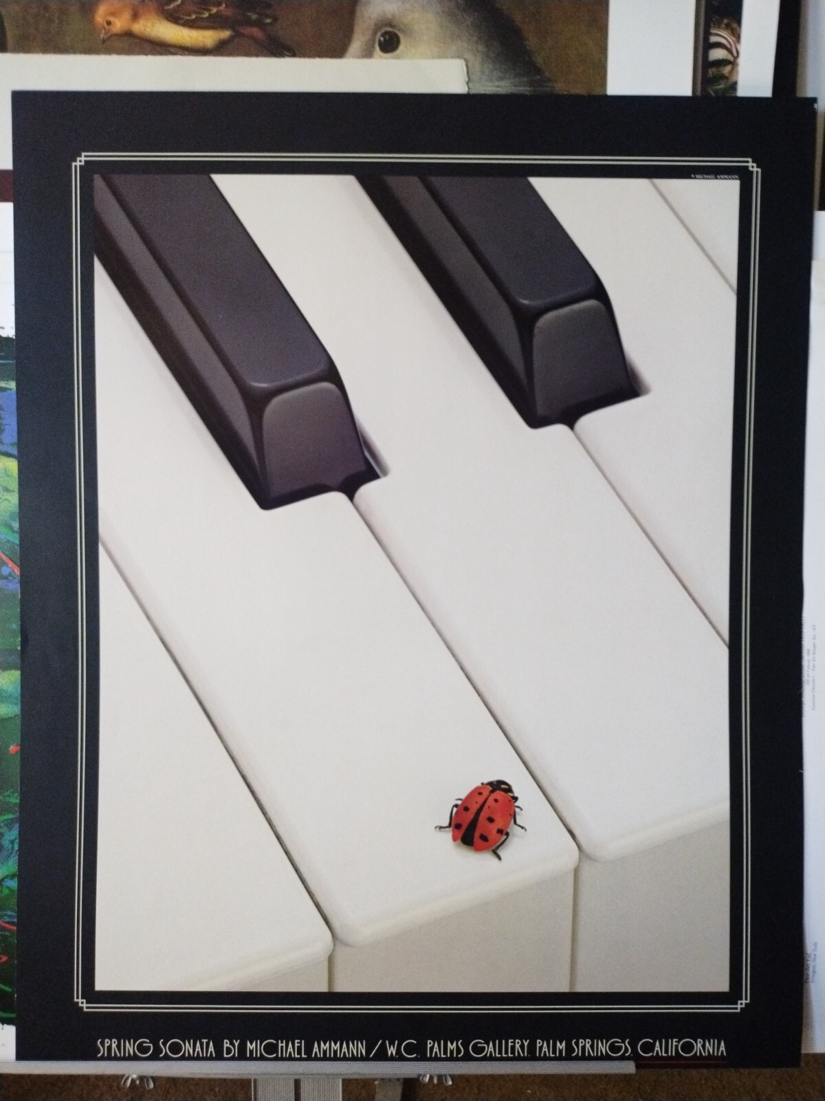 Michael Ammann "Spring Sonata" Ladybug On Piano Palm Springs expo print ...