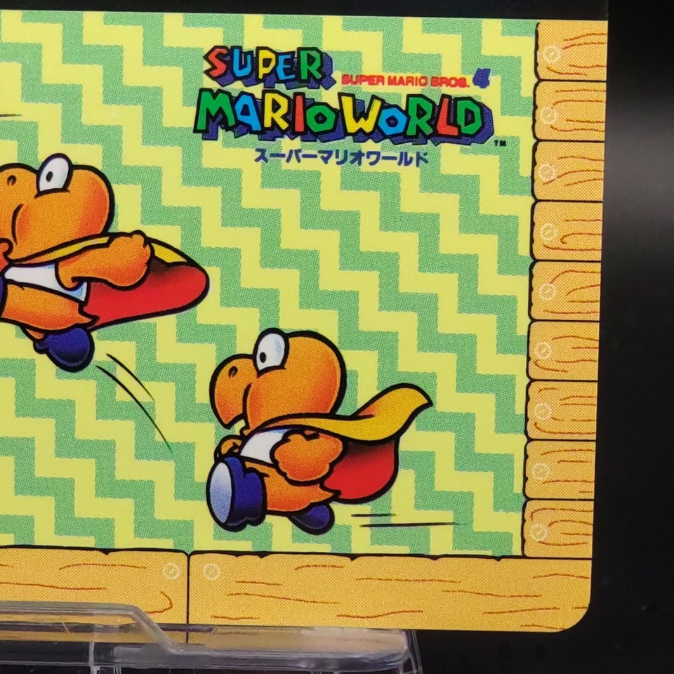 Super Koopa Super Mario World Bros Vintage Card Banpresto 1991 Nintendo ...