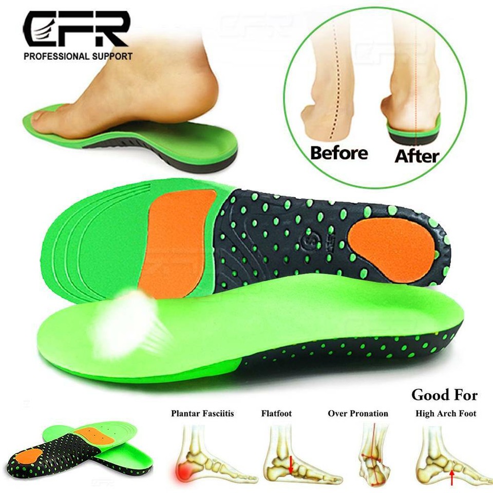 Work Boots Feet Arch Support Orthotic Plantar Fasciitis Gel Shoe ...