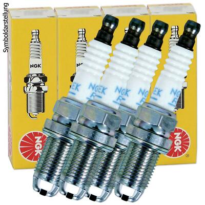 4x NGK 2876 Zündkerze V-Line 1 / BUR6ET für VW Polo 6N Golf 3 Audi 80 ...