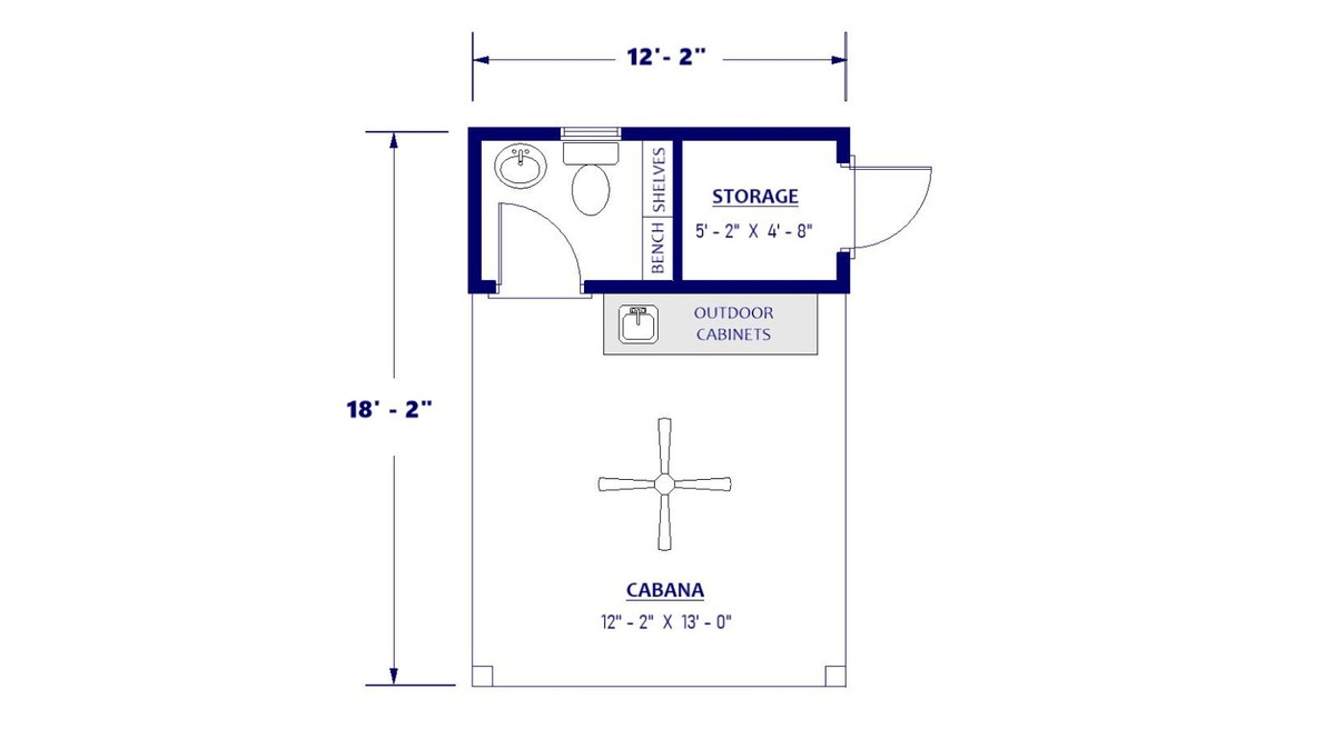 Pool Cabana Floor Plan Design