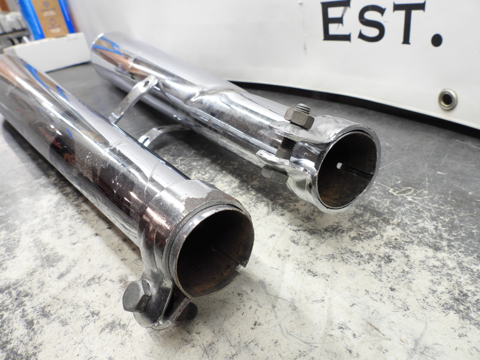 1974 Norton Commando 850 Electric Start Dunstall Exhaust Mufflers 2726 ...