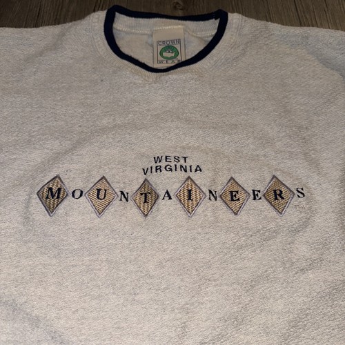 Vintage West Virginia Mountaineers Sweater Sweatshirt 80’s Size XL Made ...
