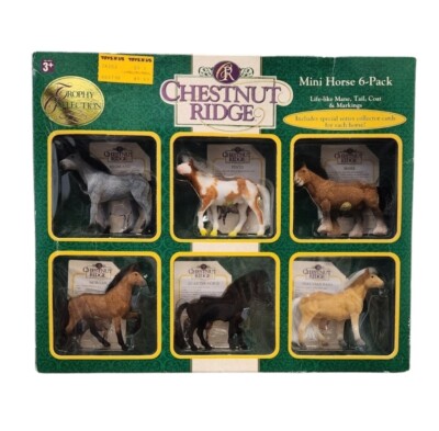 Vintage 1996 Chestnut Ridge Trophy Collection Mini Horse 6-Pack New Toy ...