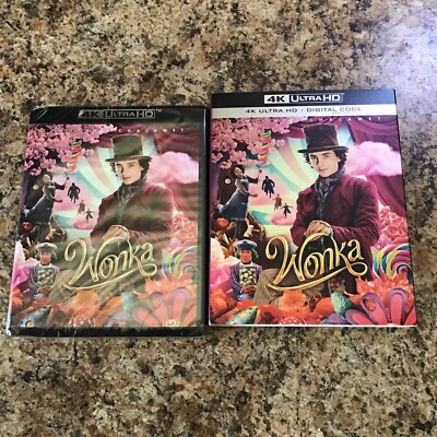 WONKA - (4K Ultra HD + Digital Code) W/Slipcover New Sealed ...