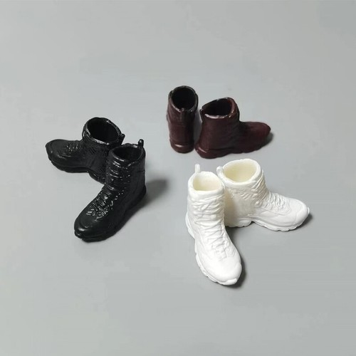 1/12 Scale Boots Solid Shoes Model Clothes Accessorie Fit 6in Female PH ...