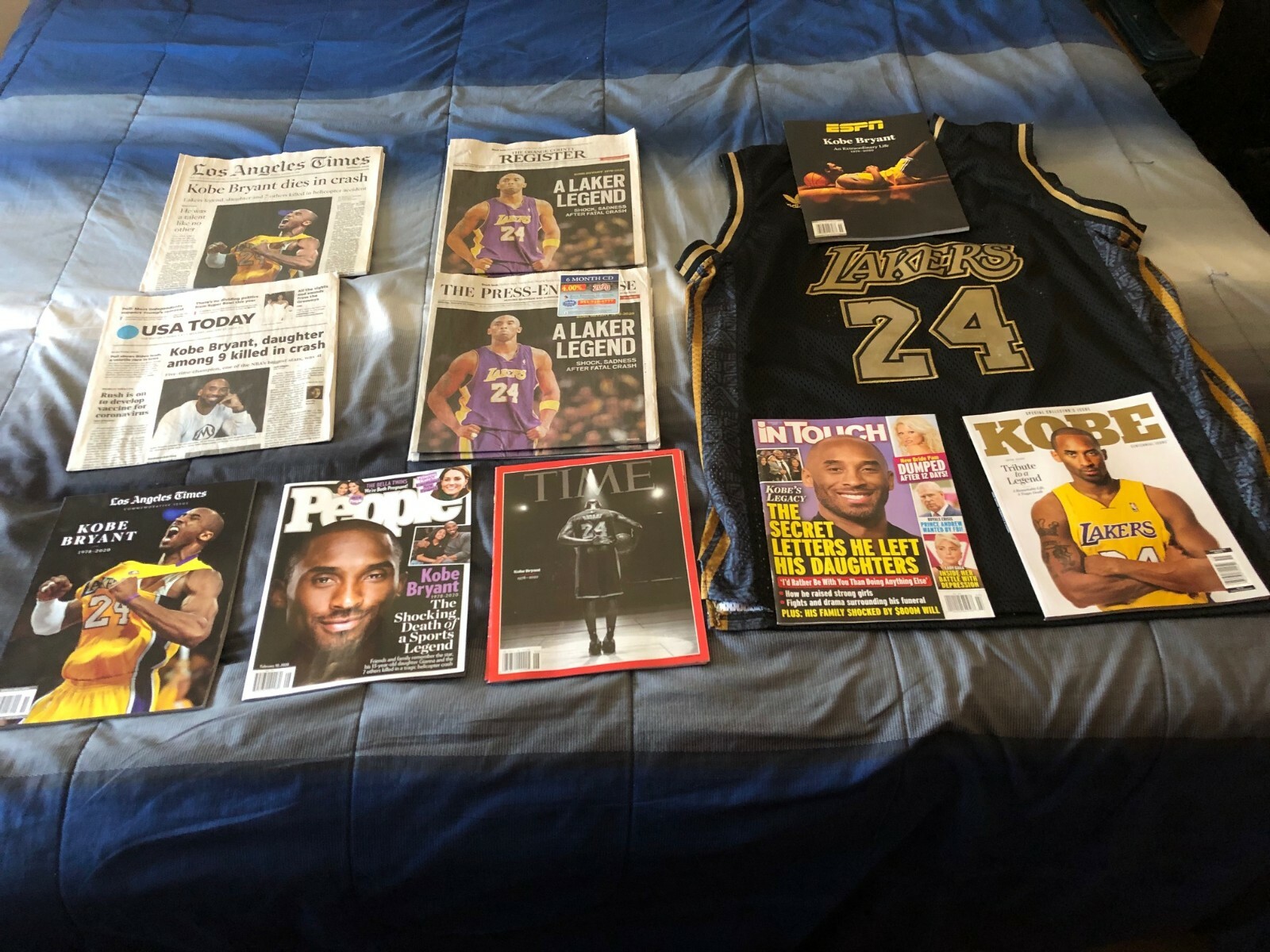 Kobe Bryant Tribute Including NEWSPAPERS, AND MAGAZINES celebrating his ...
