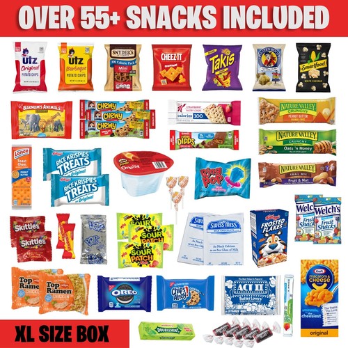 Snack Basket & Snack Box - American Snacks Candy Box - College Snack ...