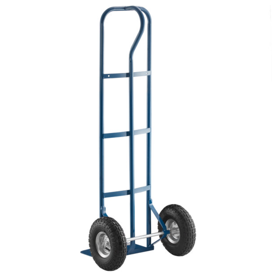 2 Wheel Hand Truck 600 lb. Capacity with Pneumatic Wheel Heavy Duty ...