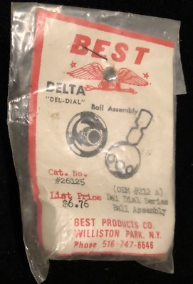Vintage stock new sealed Delta Ball Del Dial Ball Assembly NIP | eBay