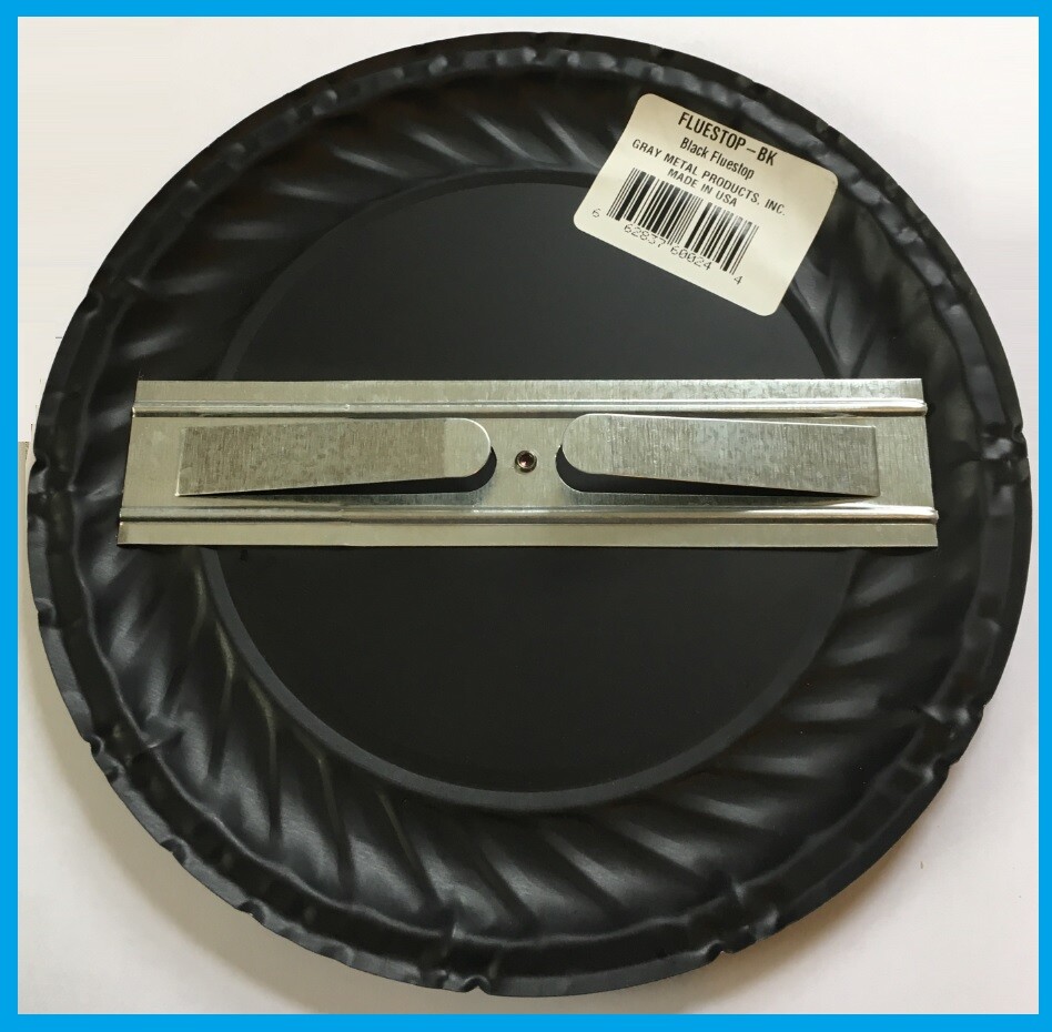 GRAY METALS - Black Flue Stop - Adjustable 24 GAUGE BLACK - FREE USA ...