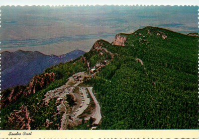 Postcard Aerial View of Sandia Crest Sandia Mountains Albuquerque New ...