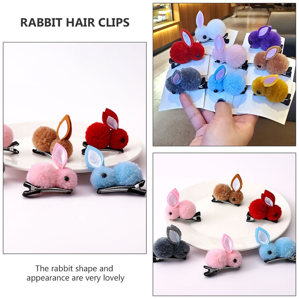10 pezzi di coniglio clip per capelli per bambini per bambini Cartoon ...