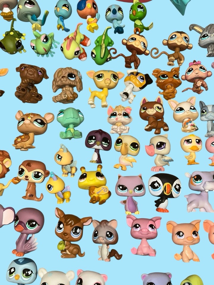 Littlest Pet Shop Lot Of 95 Pets Plus Tons Of Accessories / Mini And ...