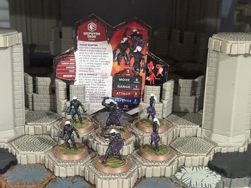 Heroscape Deepwyrm Drow X2 Squads 3D Printed/Painted Figures&Cards | eBay