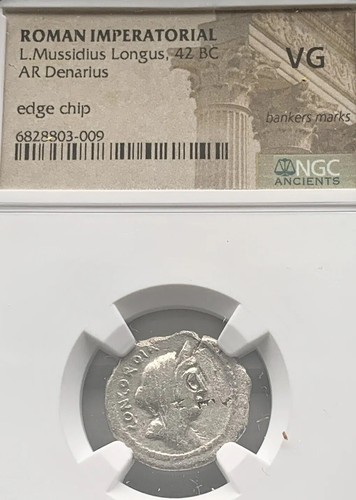 Roman Imperatorial AR Denarius 42 BC Shrine of Venus Cloacina NGC VG | eBay