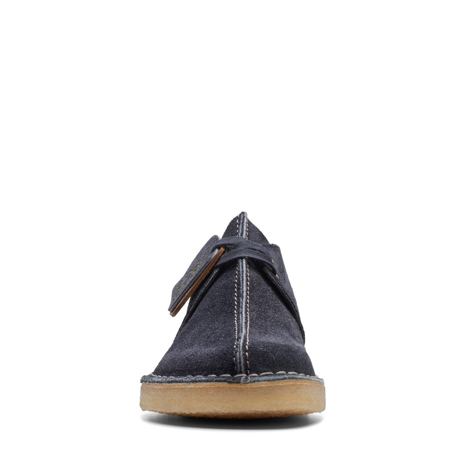 NEW CLARKS ORIGINALS DESERT TREK INK NAVY BLUE SUEDE LEATHER "BANK ...