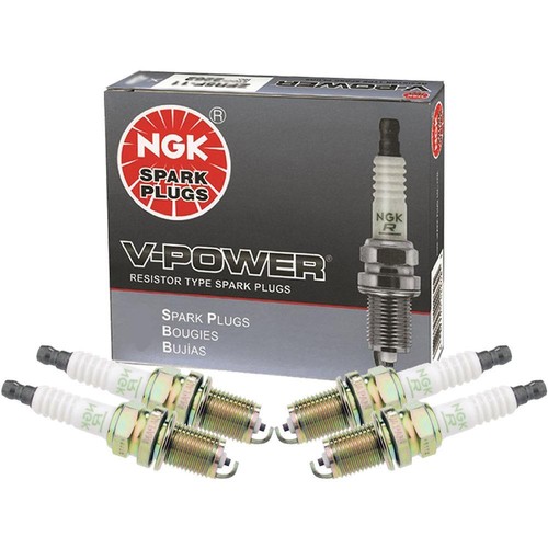 4 X NGK V-Power Resistor OEM Power Performance Spark Plugs BKR6E11 ...