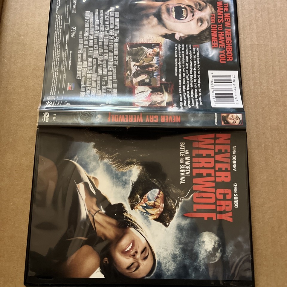 Never Cry Werewolf (DVD, 2008) Nina Dobrev Kevin Sorbo Horror RARE OOP ...