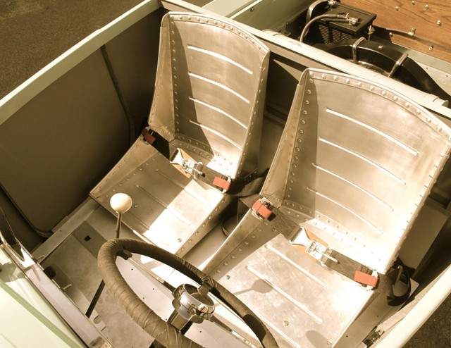 Beautiful pair: WWII style aircraft bomber seats, Over 150 Solid Rivets ...